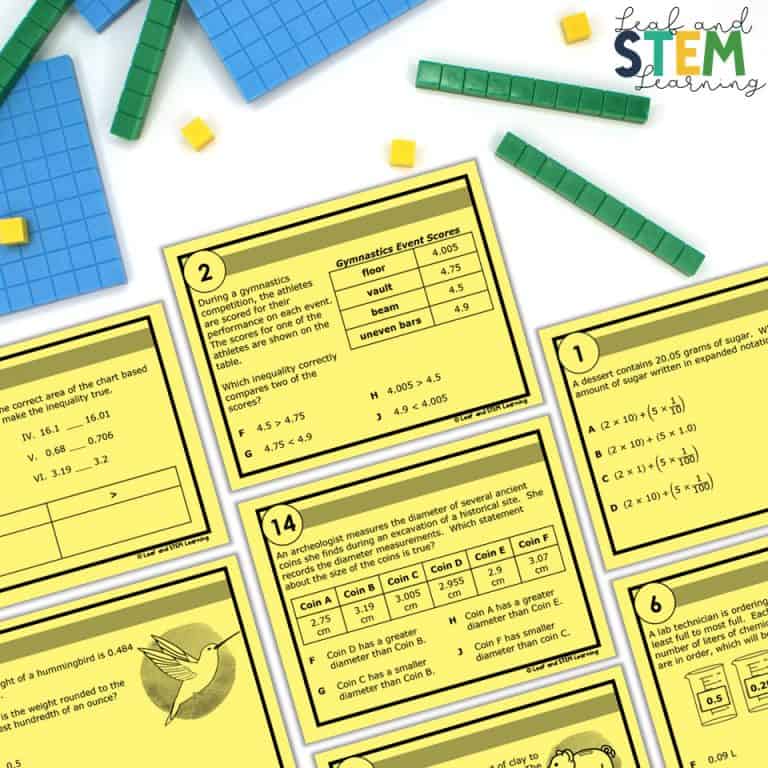 Place Value Activities for Upper Elementary - Leaf and STEM Learning
