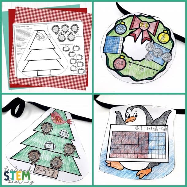 Christmas Math for Middle School - Leaf and STEM Learning