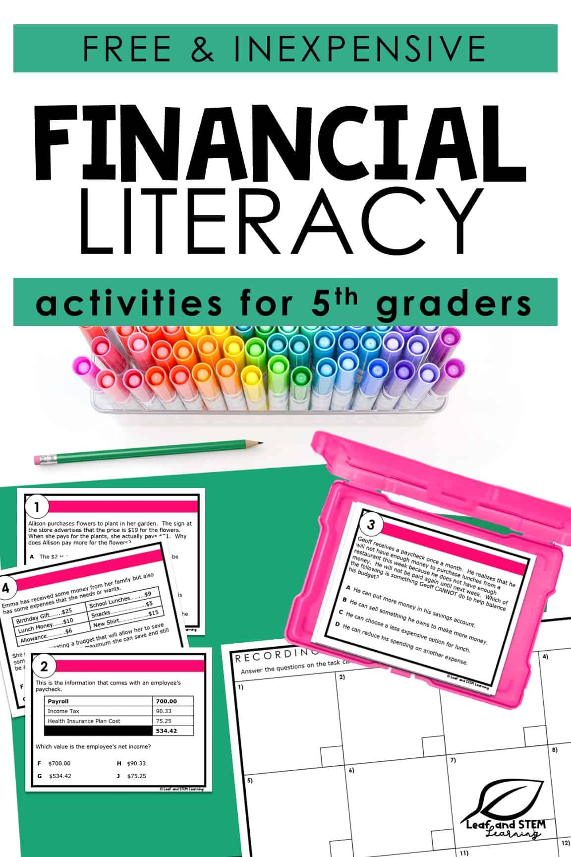 Financial Literacy Activities
